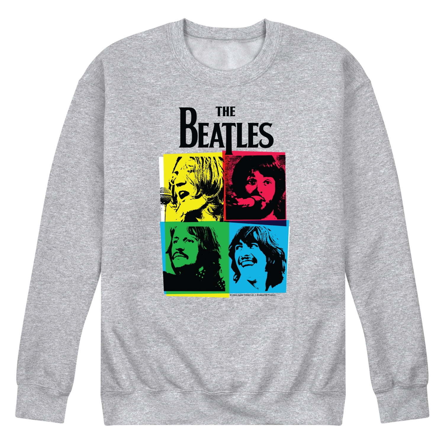 The Beatles - Color Pop Grid- Men's Crew Fleece Sweatshirt - Walmart.com