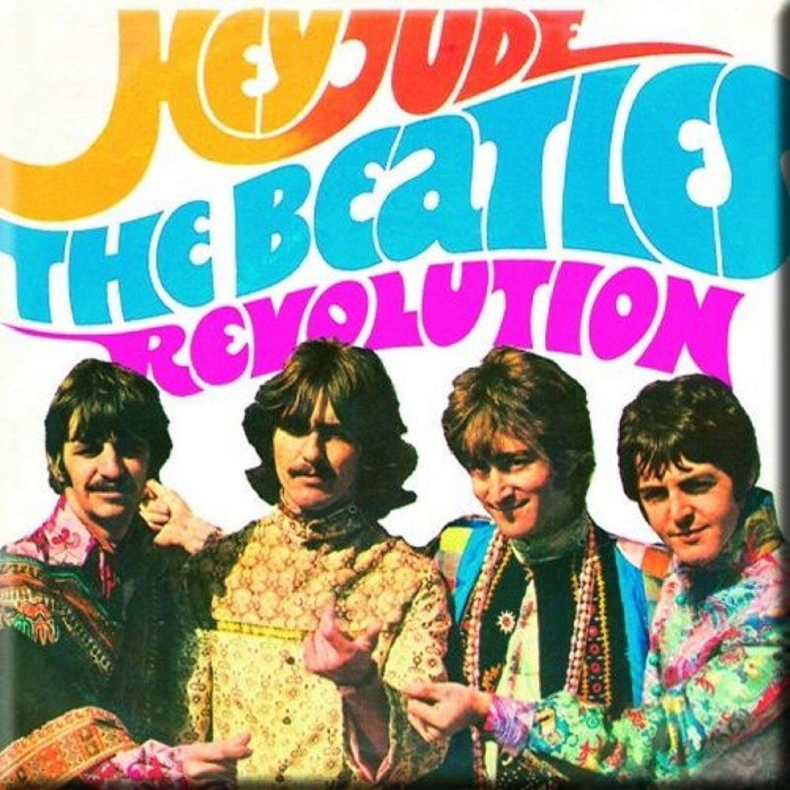 The Beatles Fridge Magnet Hey Jude Revolution - Walmart.com