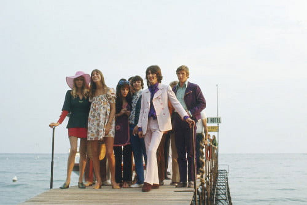 The Beatles George Harrison Patti Boyd Marianne Faithfull on pier 24x36 ...
