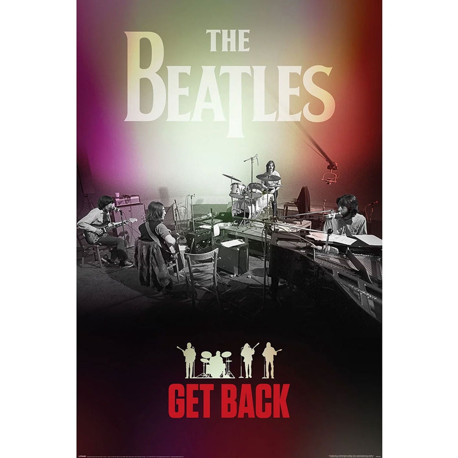 The Beatles Get Back Poster - Walmart.com