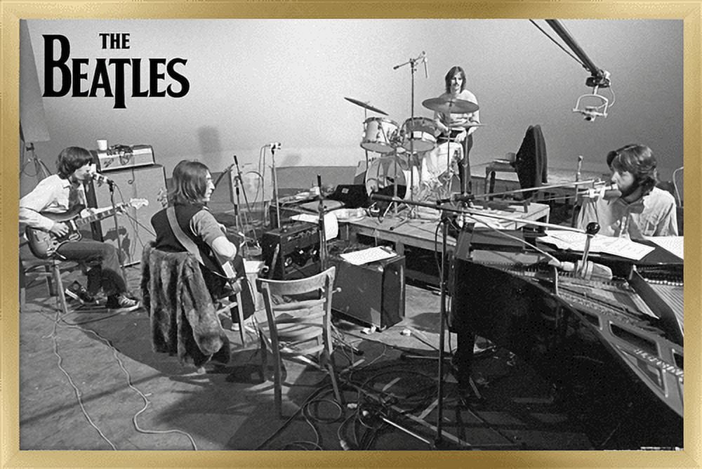 The Beatles - Let It Be Studio Wall Poster, 22.375" x 34", Framed ...