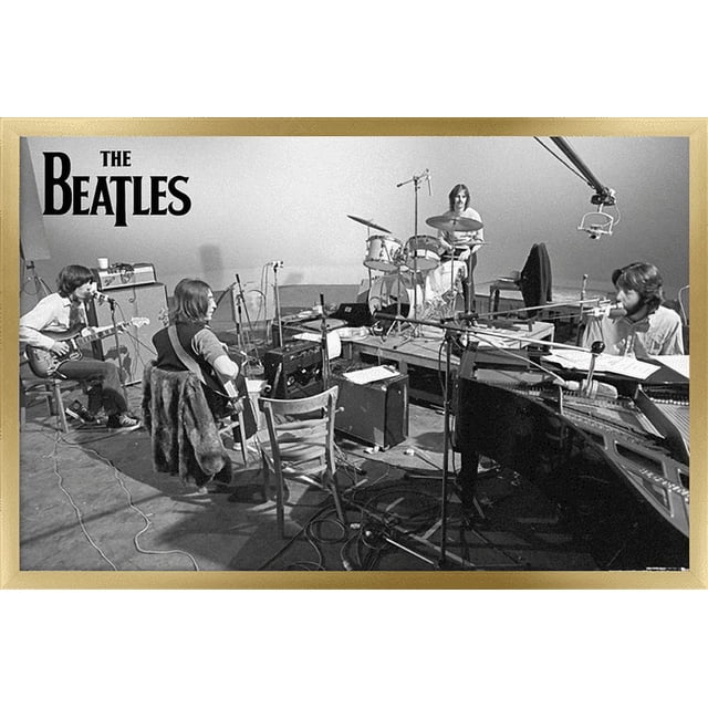 The Beatles - Let It Be Studio Wall Poster, 22.375" x 34", Framed ...