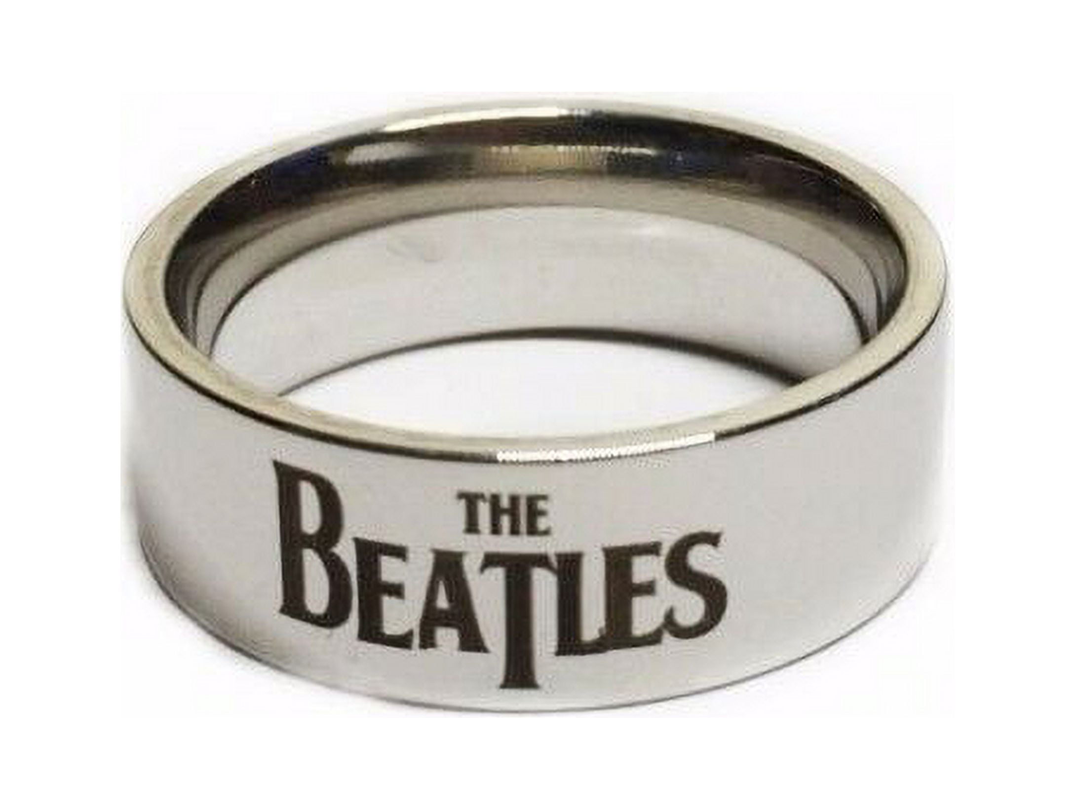 The Beatles Logo Stainless Steel Band Ring Size 13 - Walmart.com