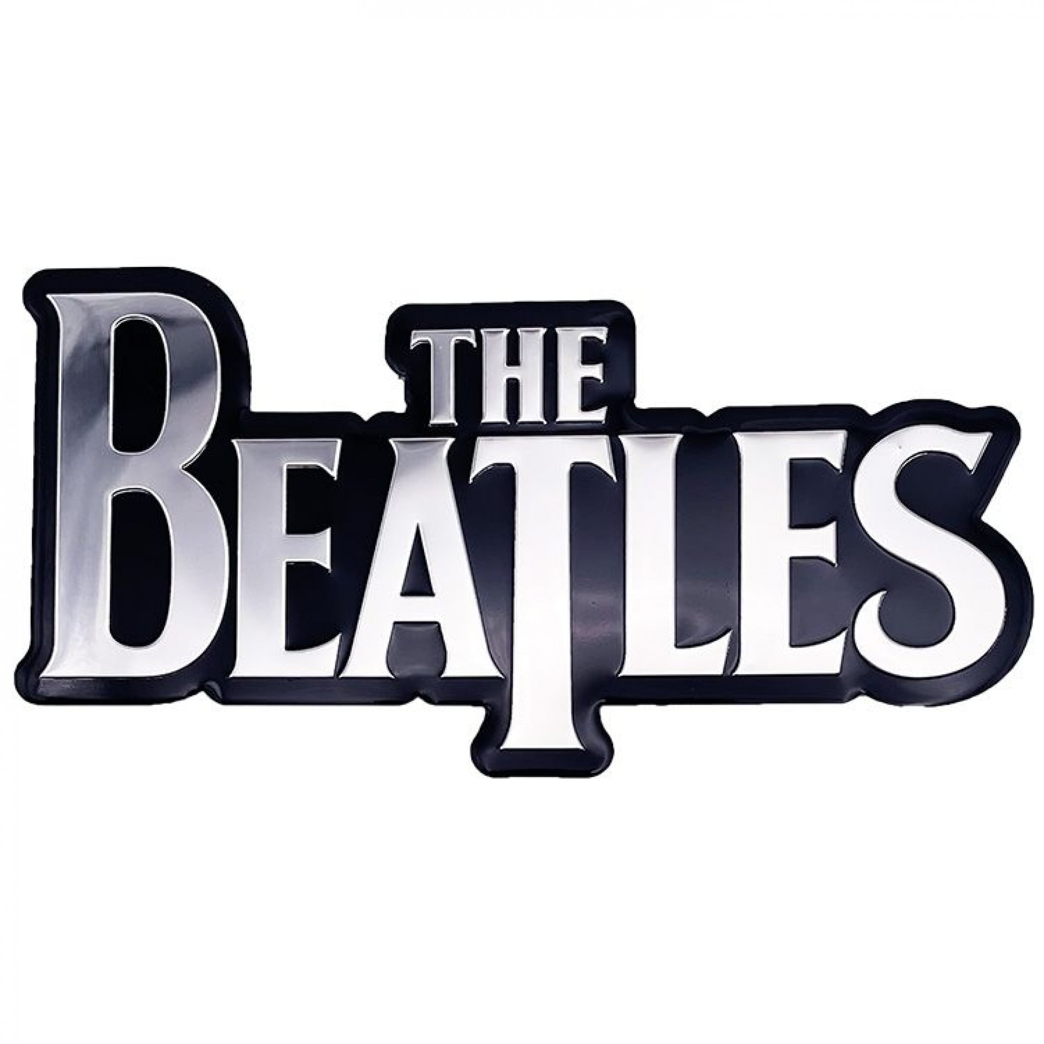 The Beatles Name Logo 4.5x2.5 Metal Sticker - Walmart.com