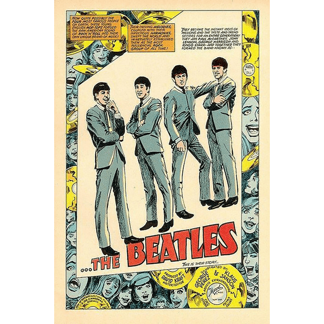 The Beatles Poster 24x36 - Fab Four Legends, Transformative Sound ...