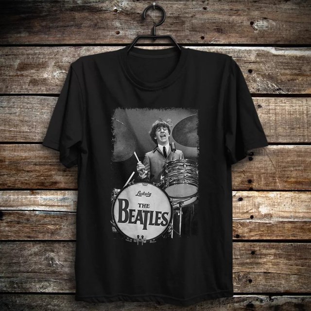The Beatles Ringo Starr Classic T-Shirt Abbey Road Let It Be Help ...