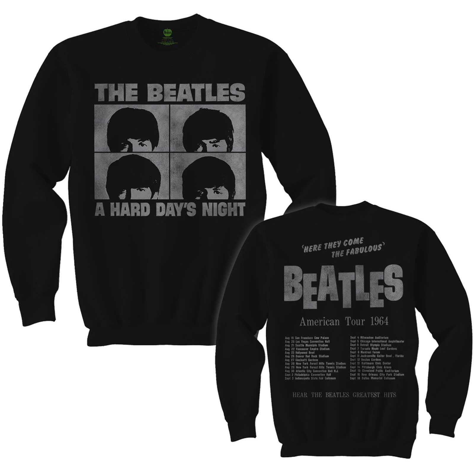 The Beatles Unisex Long Sleeve T-Shirt Hard Days Night (Back Print) (Large) - Walmart.com