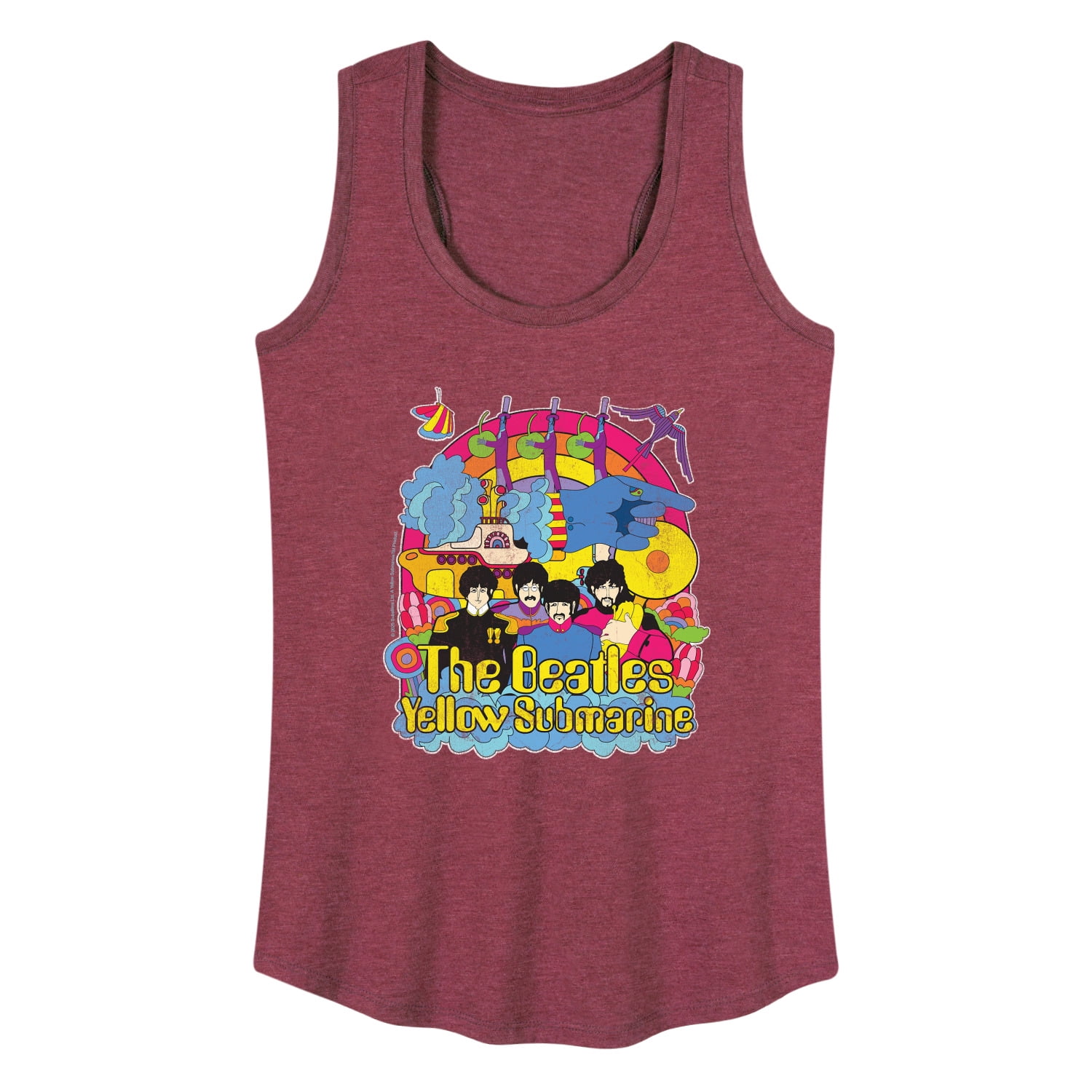 The Beatles - Vintage Yellow Submarine - Women's Any Way Short Sleeve ...
