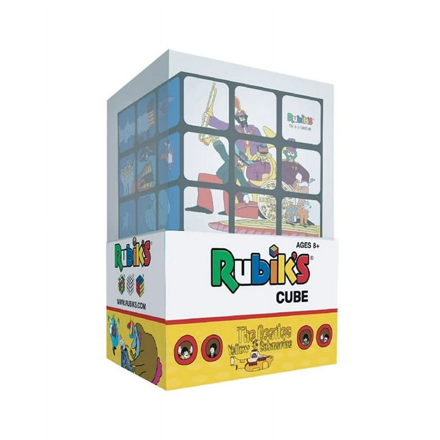 The Beatles x Rubik's Yellow Submarine 3" x 3" Cube - Walmart.com