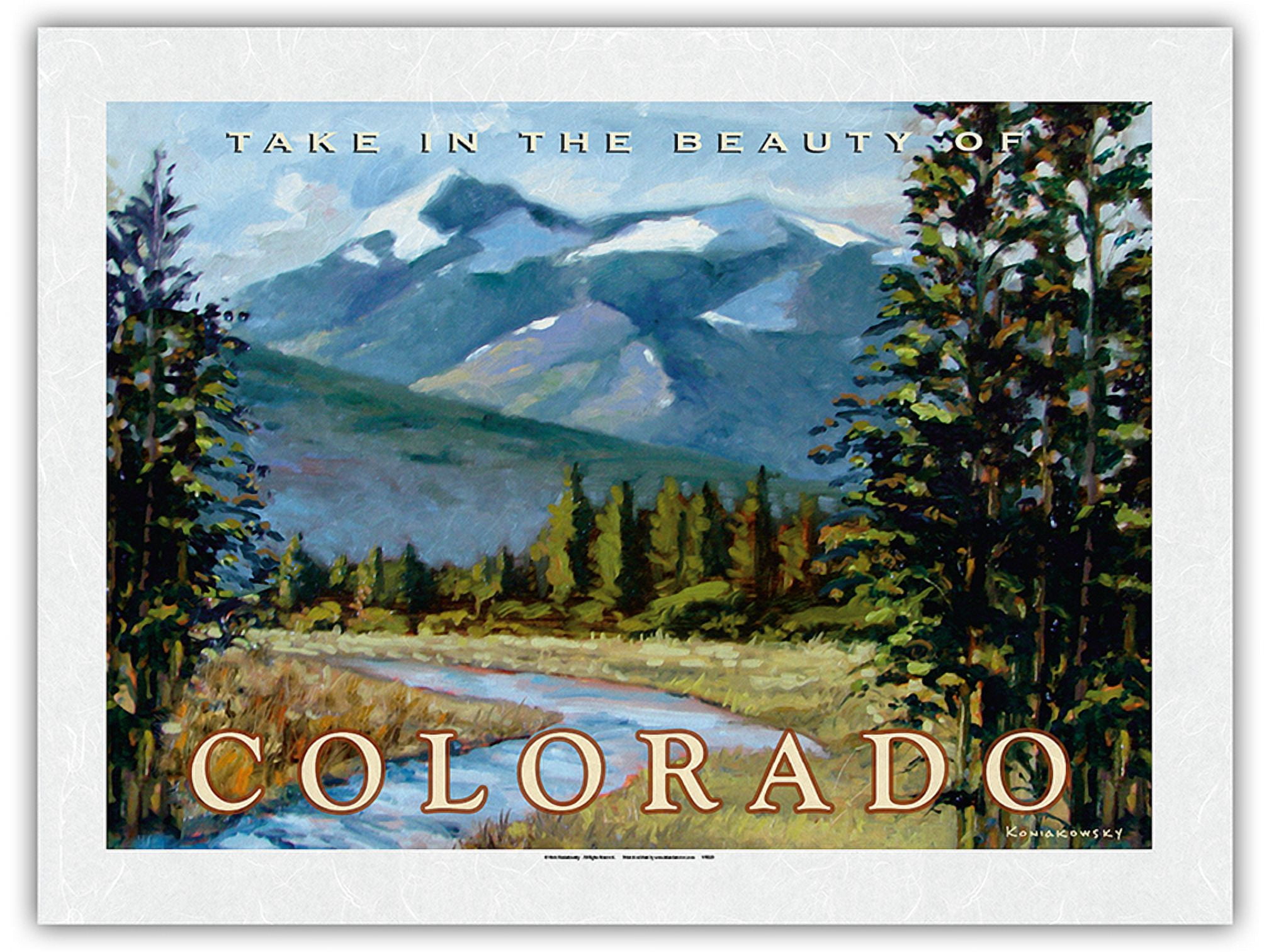 The Beauty of Colorado - Vintage Travel Poster by Wade Koniakowsky ...