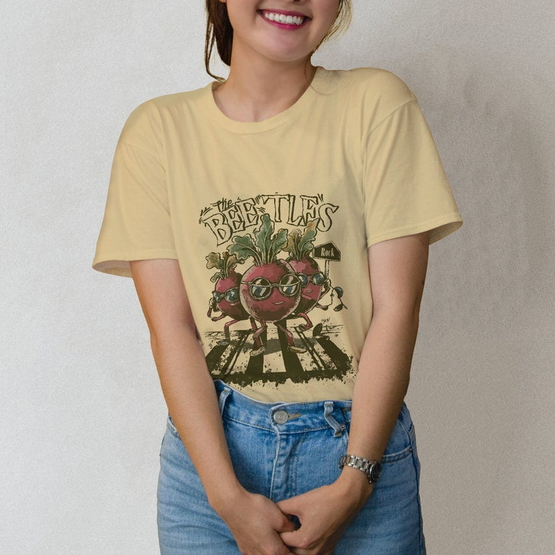 The Beetles Music Tee – Fun Wordplay Shirt for Music & Garden Lovers ...