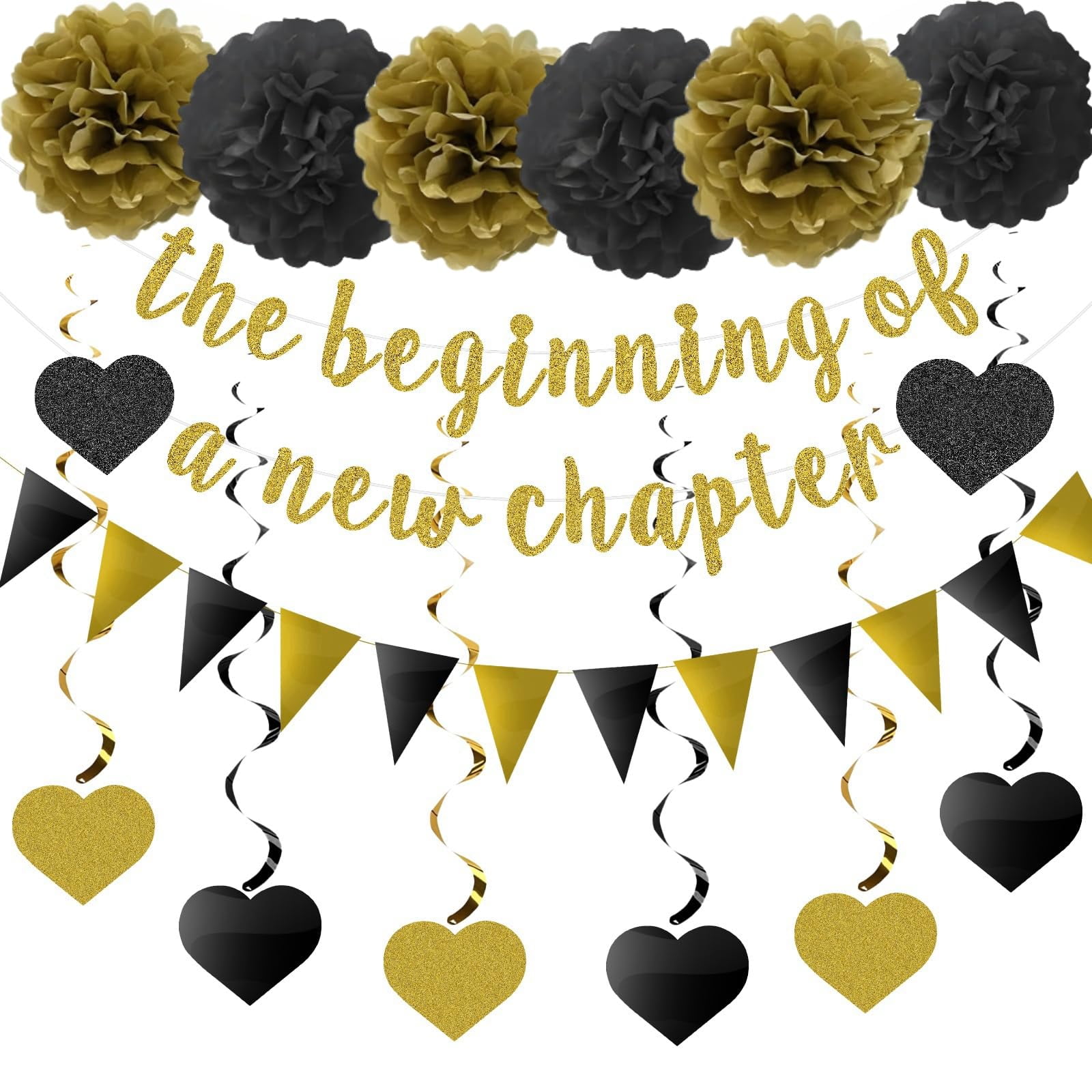 The Beginning of a New Chapter Banner Funny Away Party Graduation Happy ...