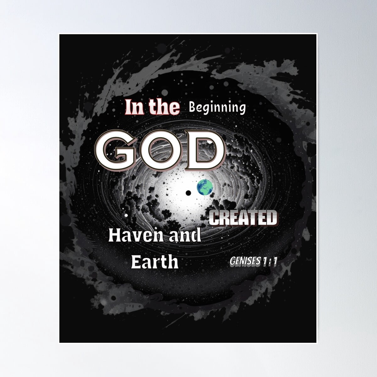 The Beginning Poster Wall Art, Modern Wall Decor For Living Room ...