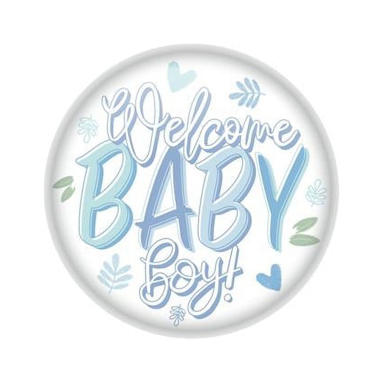 The Beistle Company Welcome Baby Boy! Button - Walmart.com