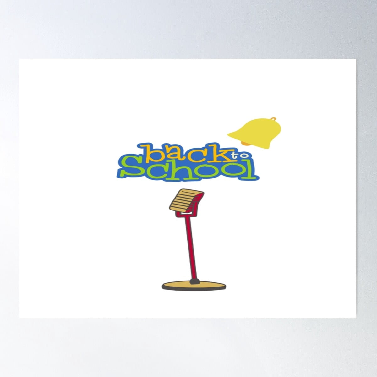 The Bell Poster Wall Art, Modern Wall Decor, 8x12 UNFRAMED - Walmart.com