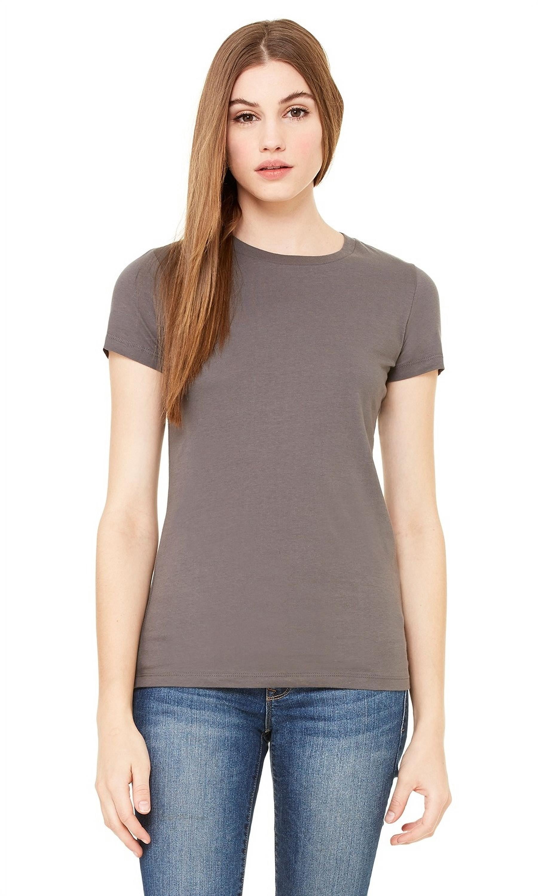 The Bella + Canvas Ladies The Favorite T-Shirt - ASPHALT - M - Walmart.com