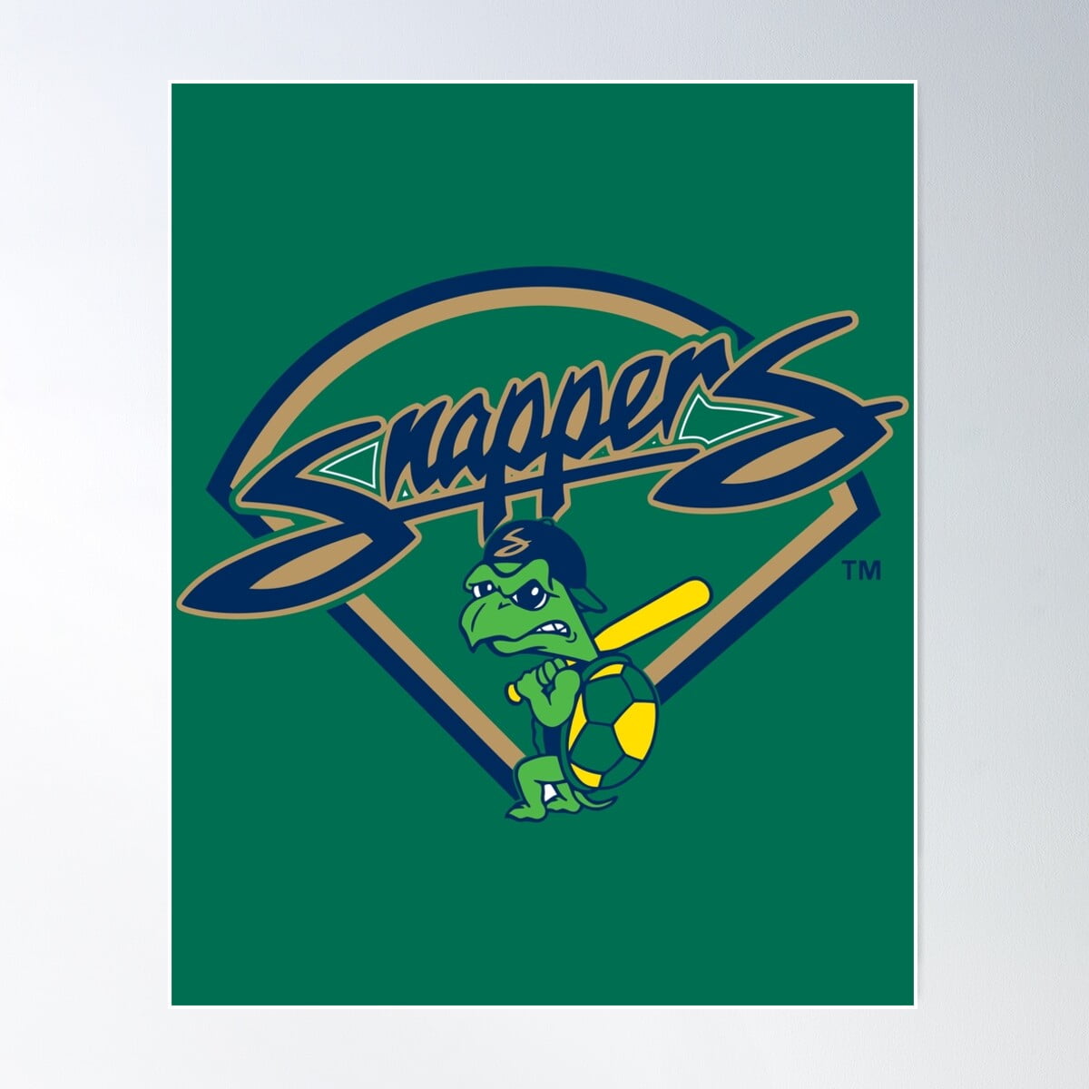 The Beloit Snappers Poster Wall Art, Modern Wall Decor For Living Room Bedroom, 8x12 UNFRAMED ...