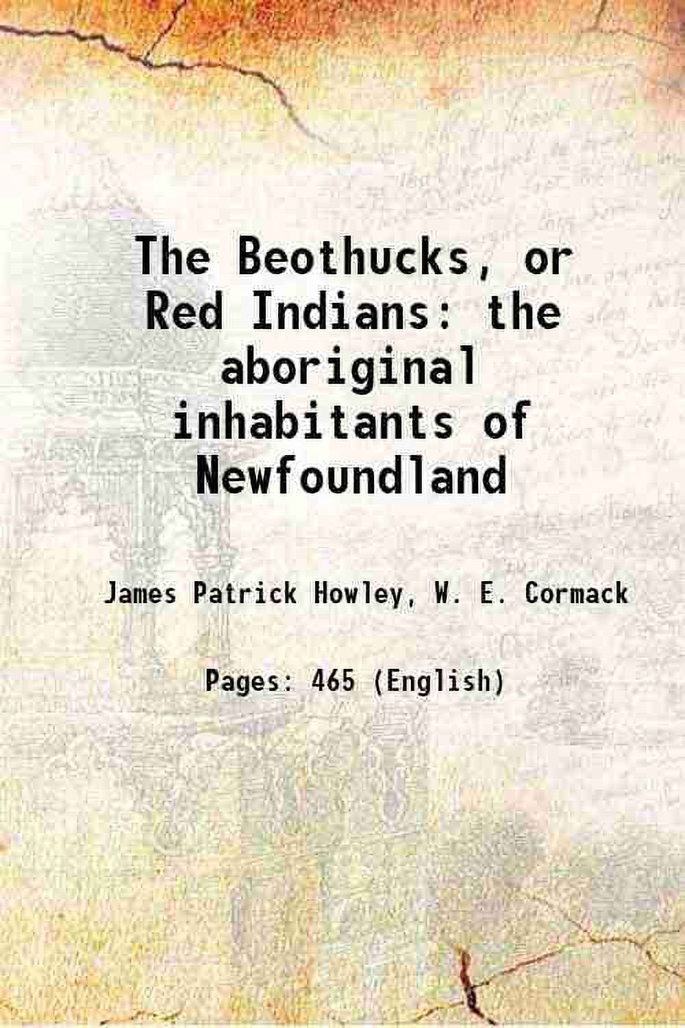 The Beothucks, or Red Indians the aboriginal inhabitants of ...