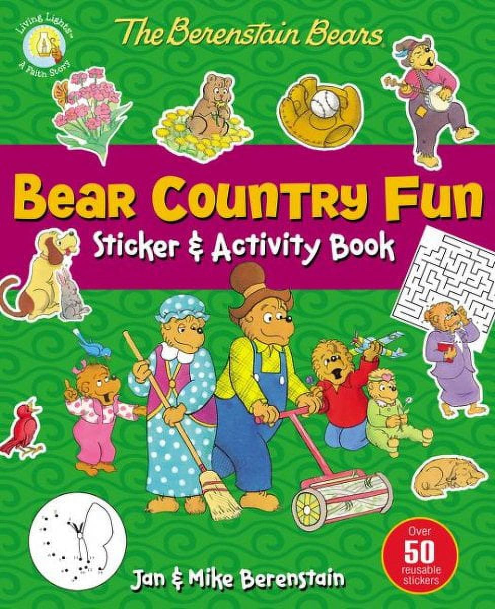 The Berenstain Bears Bear Country Fun Sticker and Activity Book ...