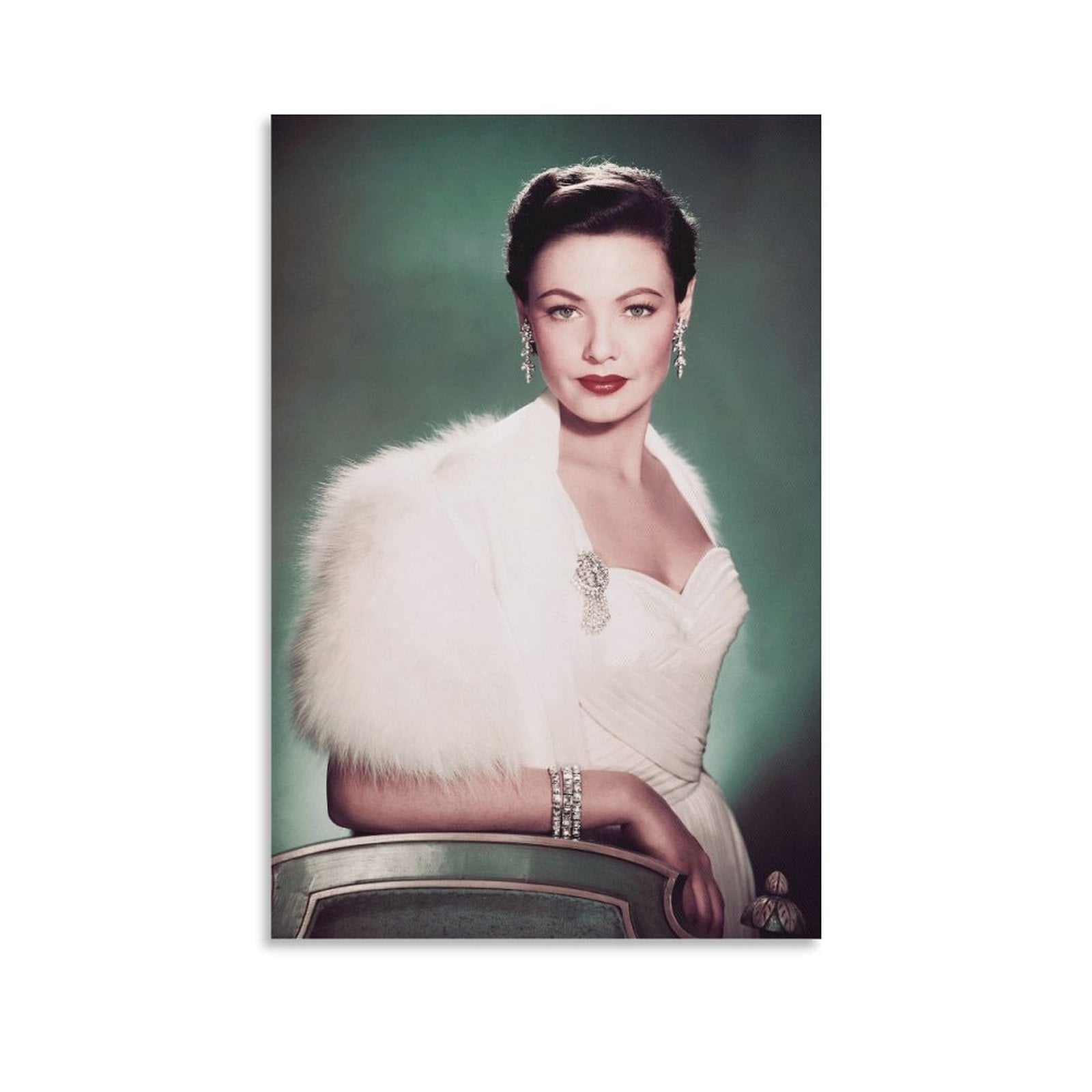 The Best Actresses Ever - 1950s Gene Tierney Poster Poster Decorative ...