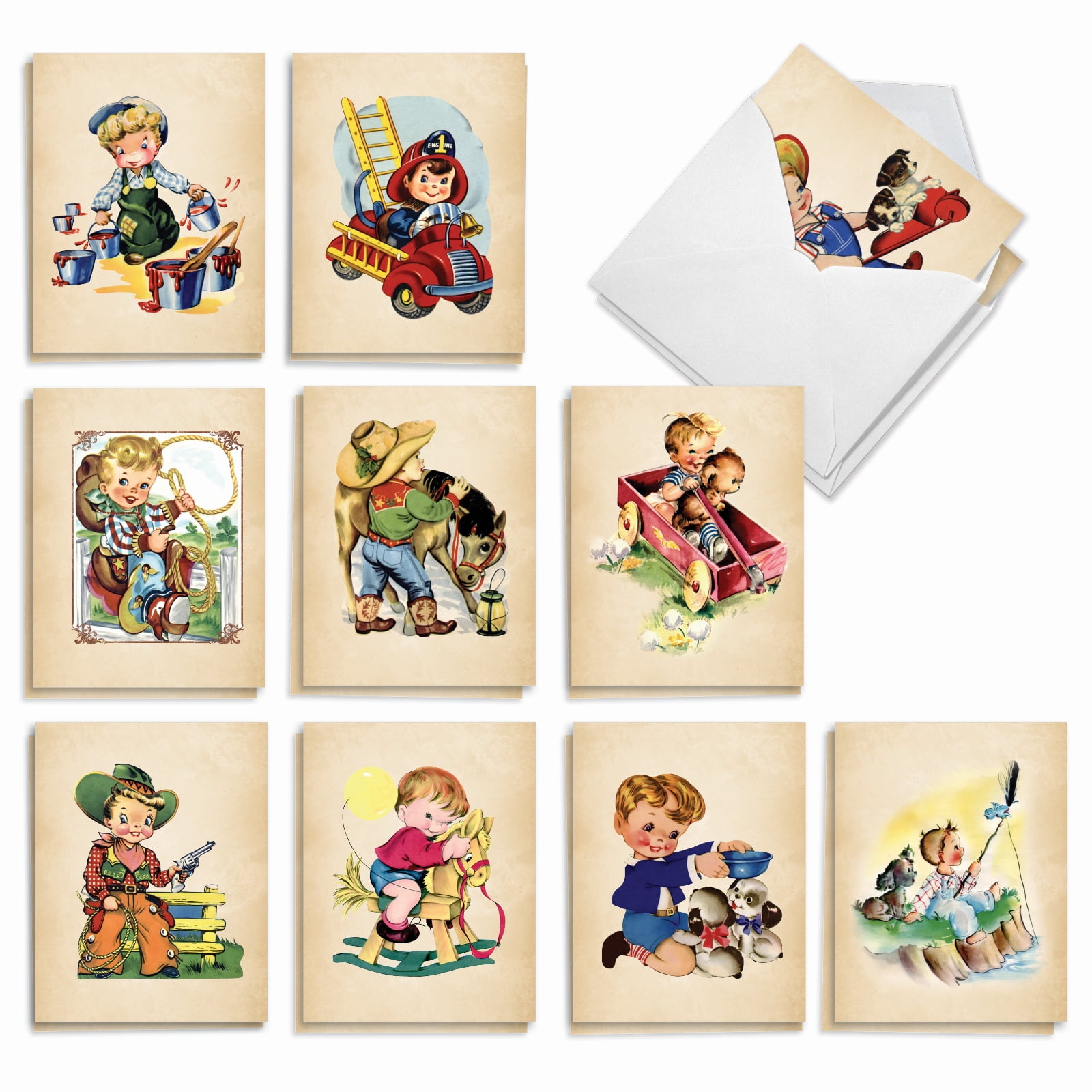 The Best Card Company 20 Assorted Blank Notecards Bulk Box Set 4 x 5.12 ...