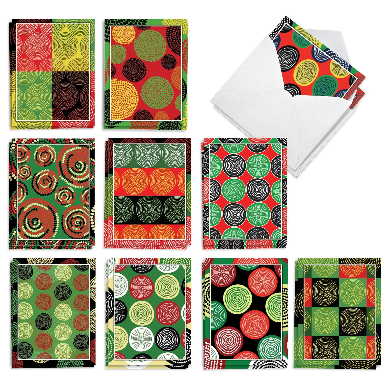 The Best Card Company 20 Assorted Kwanzaa Notecards Boxed Set 4 x 5.12 ...