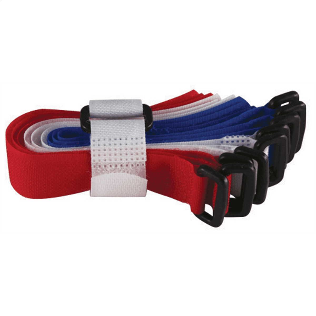 The Best Connection 8" VELCRO STRIP-TIE FASTENERS W/BUCKLE ASSORT 8PCS ...