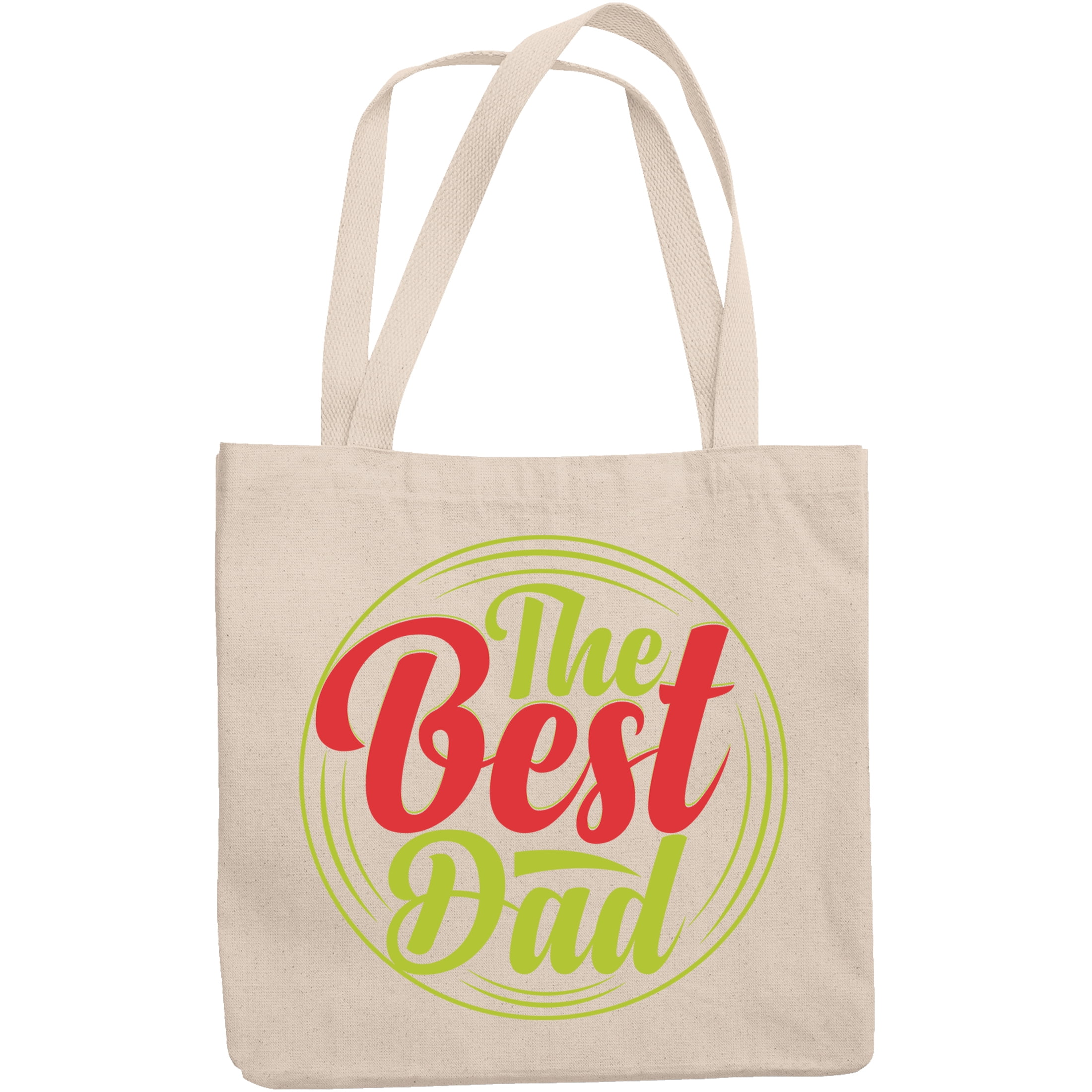 The Best Dad, Father's Day, 12oz Canvas Tote Bag - Walmart.com