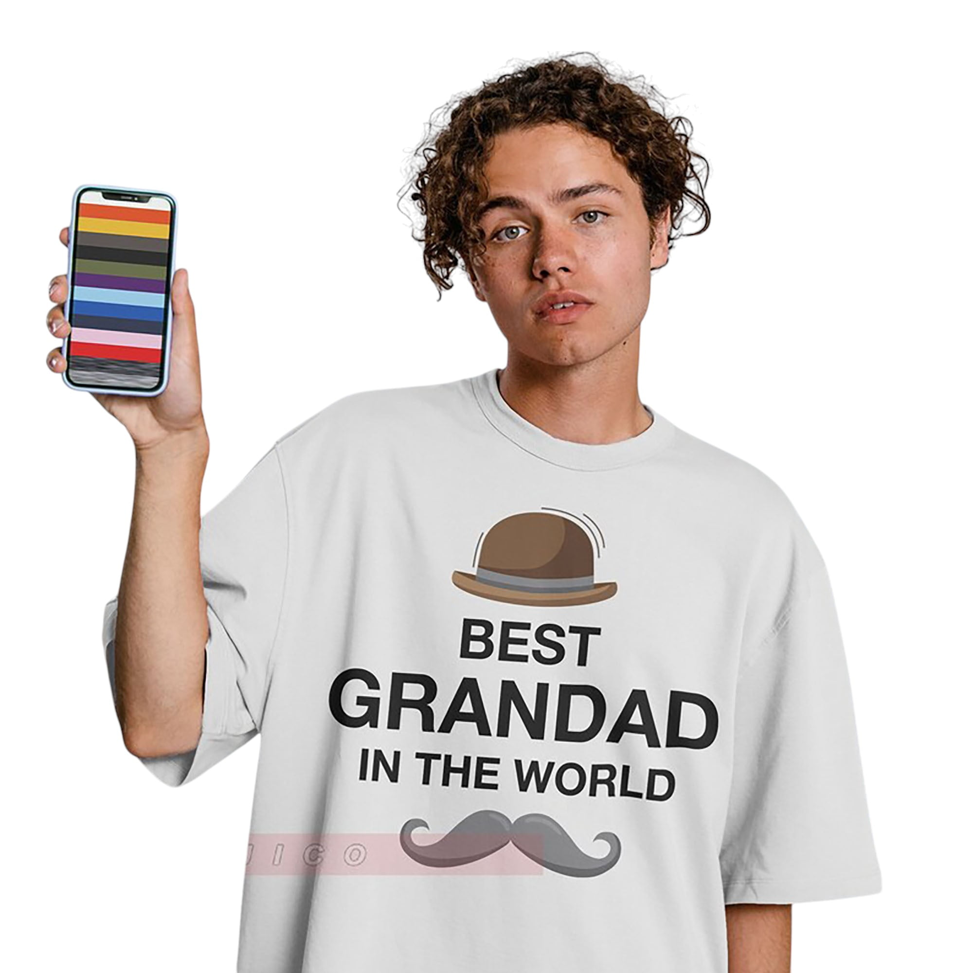 The Best Grandad In The World Retro Unisex Classic 2D T-Shirt ...