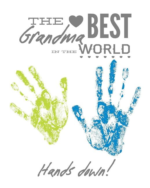 The Best Grandma in the World: DIY Handprint and Activity Booklet ...