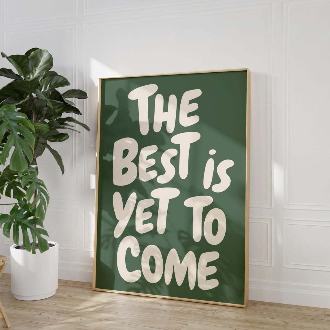 The Best Is Yet To Come Sage Green T-Shirt Motivational Positive ...