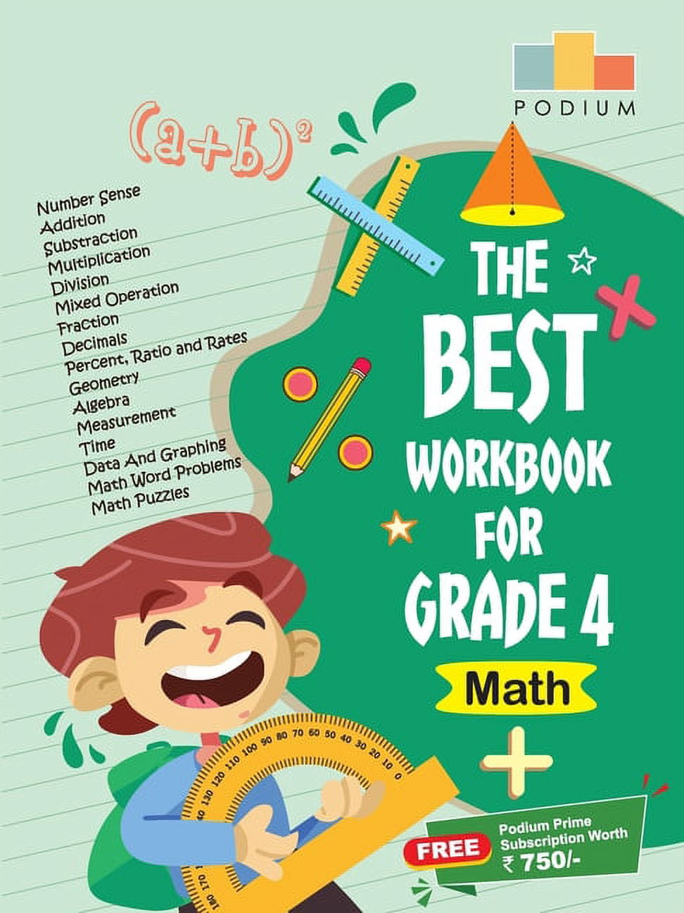 The Best Math Workbook for Grade 4 (Paperback) - Walmart.com