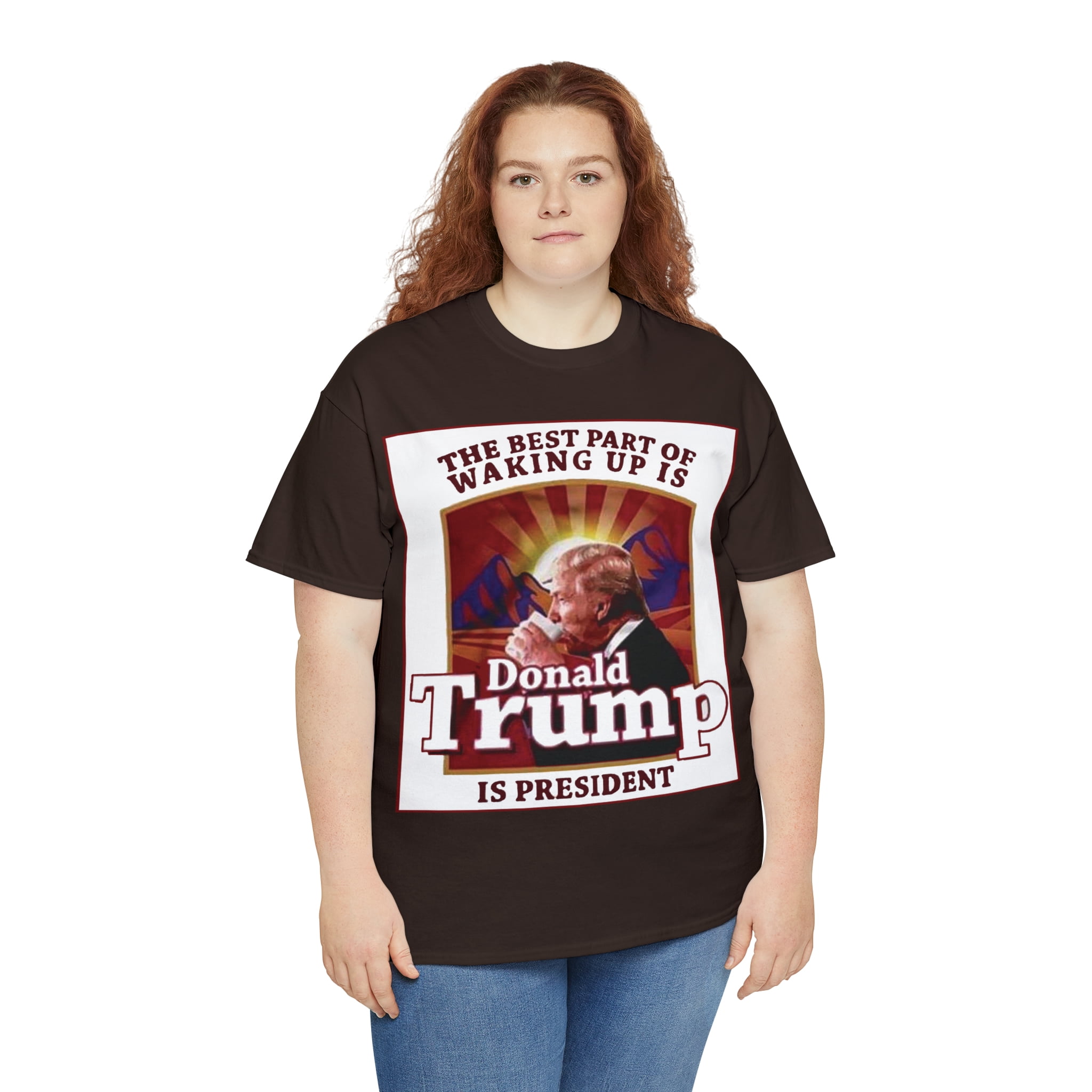 The Best Part Of Waking Up Is Donald TRUMP 2024 Men's Short Sleeve T ...