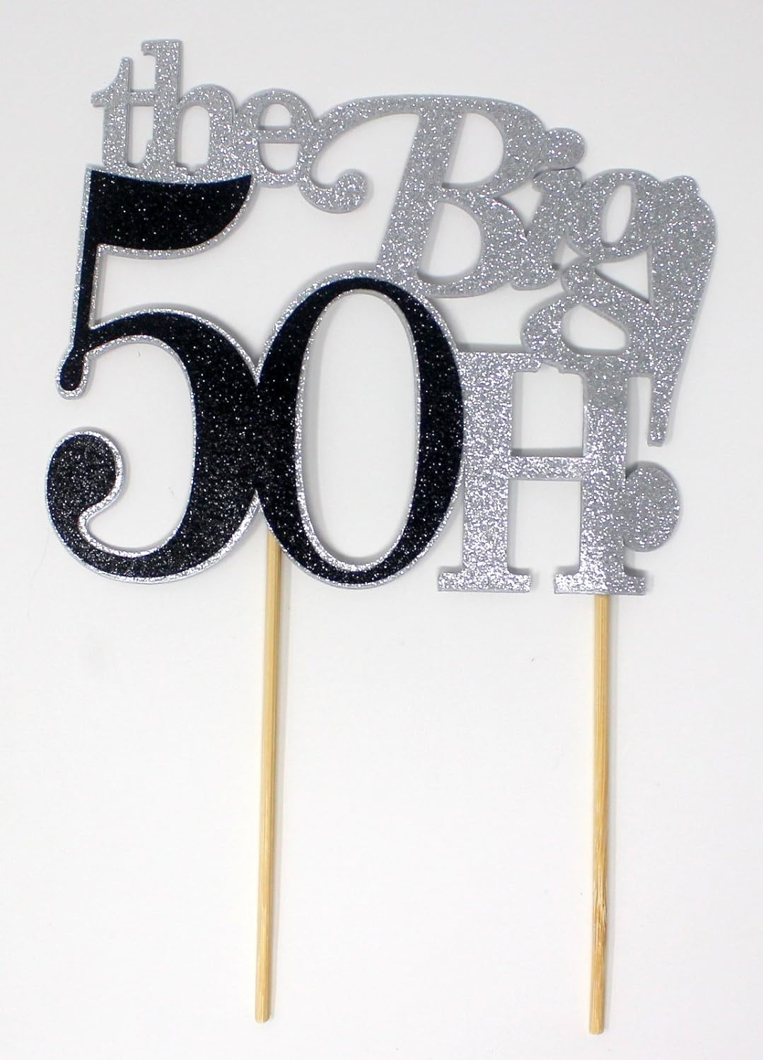 The Big 5OH! Cake Topper, 1pc, 50th birthday cake topper, 50th ...