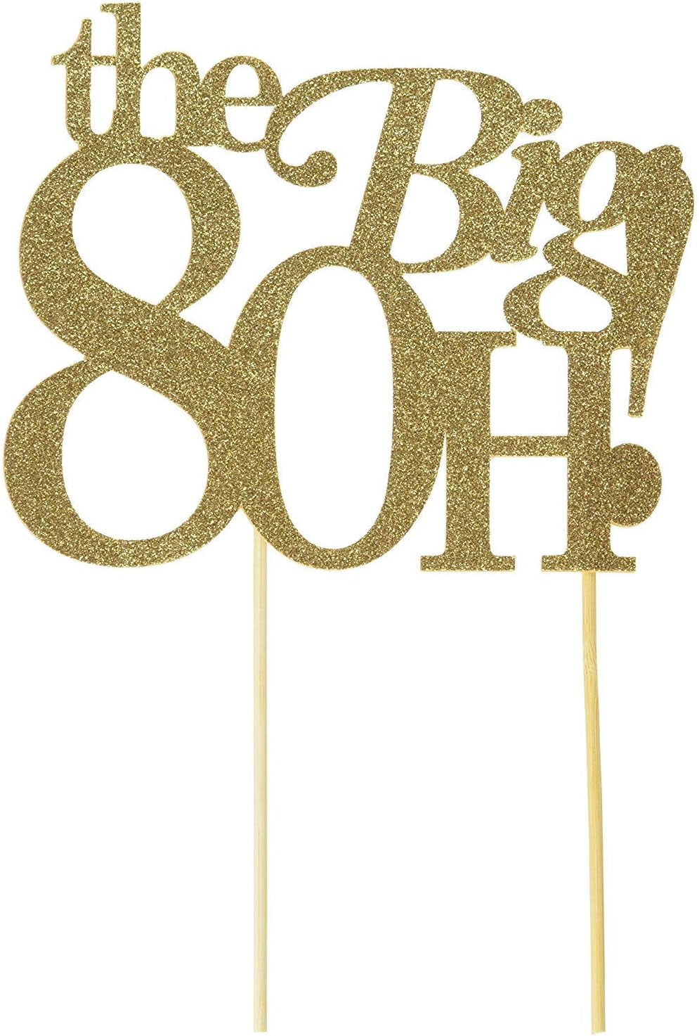 The Big 8OH! Cake Topper, 1pc, 80th Birthday Cake Topper, 80th Birthday ...