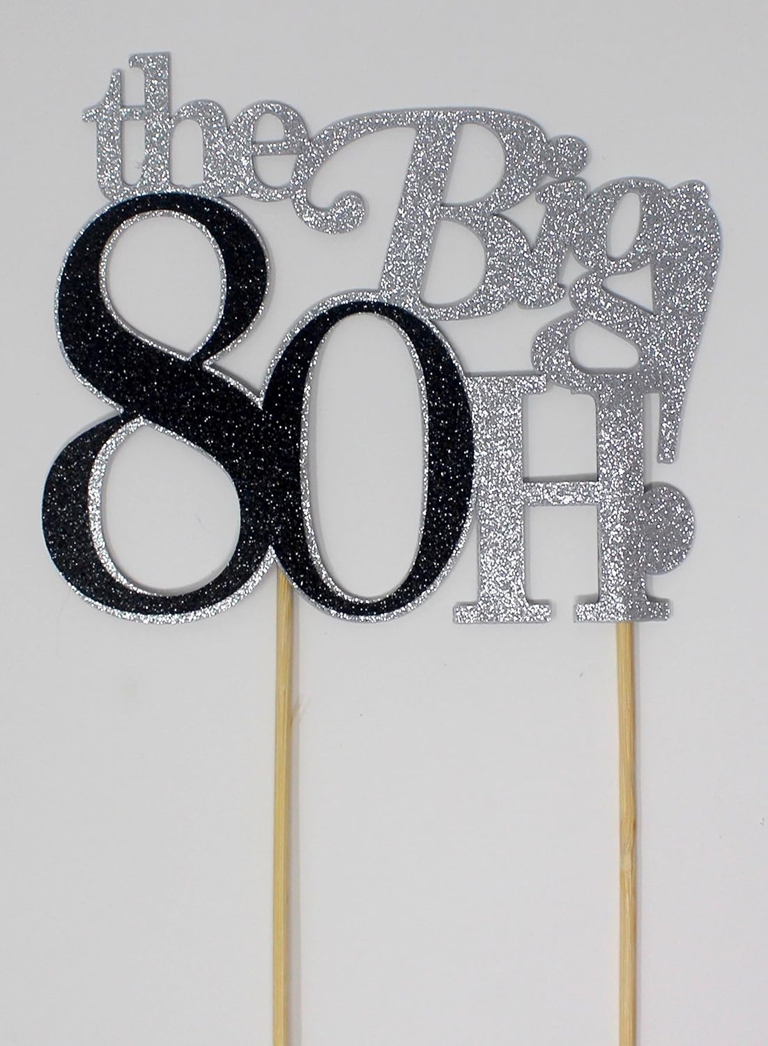 The Big 8OH! Cake Topper, 1pc, 80th Birthday Cake Topper, 80th Birthday ...