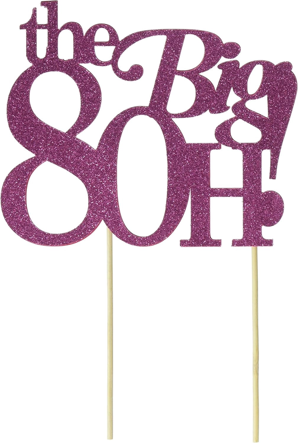 The Big 8OH! Cake Topper, 1pc, 80th Birthday Cake Topper, 80th Birthday ...