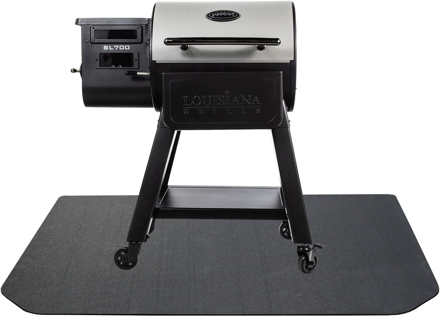 The Big BBQ Company Large 48" x 36" Rubber Heavy Duty Grill Mat, Flame ...