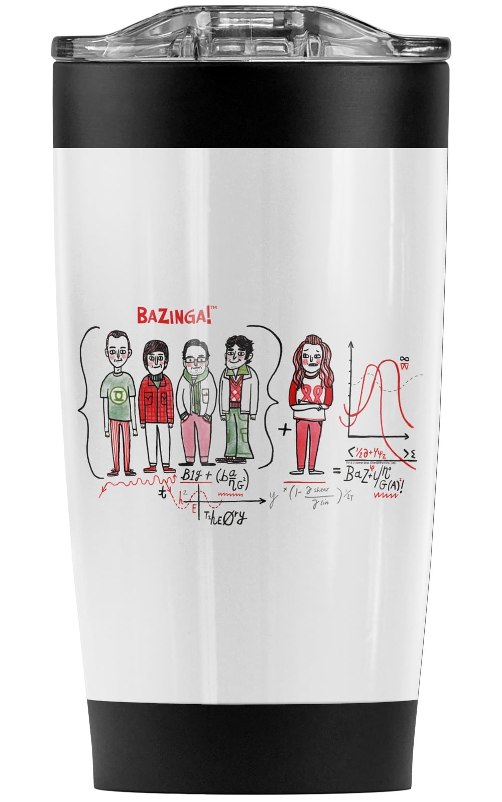 The Big Bang Theory Bazinga Equation Stainless Steel Tumbler 20 oz ...