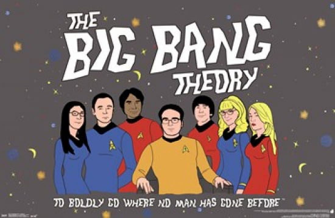 The Big Bang Theory - Boldly Go Poster Print (34 x 22) - Walmart.com