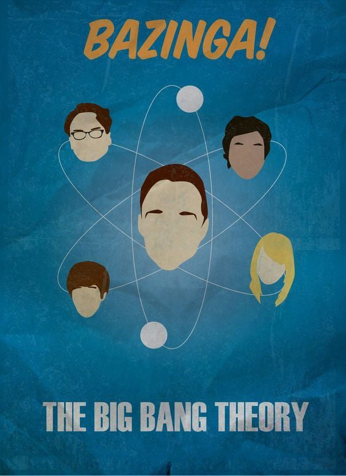 The Big Bang Theory Cast Atomic Bazinga Edible Cake Topper Image ...