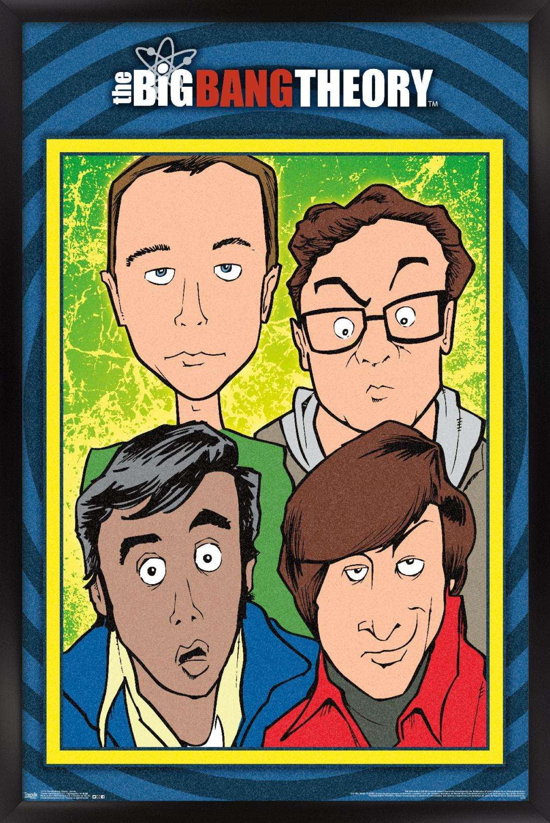 The Big Bang Theory - Geeks Wall Poster, 14.725" x 22.375", Framed ...