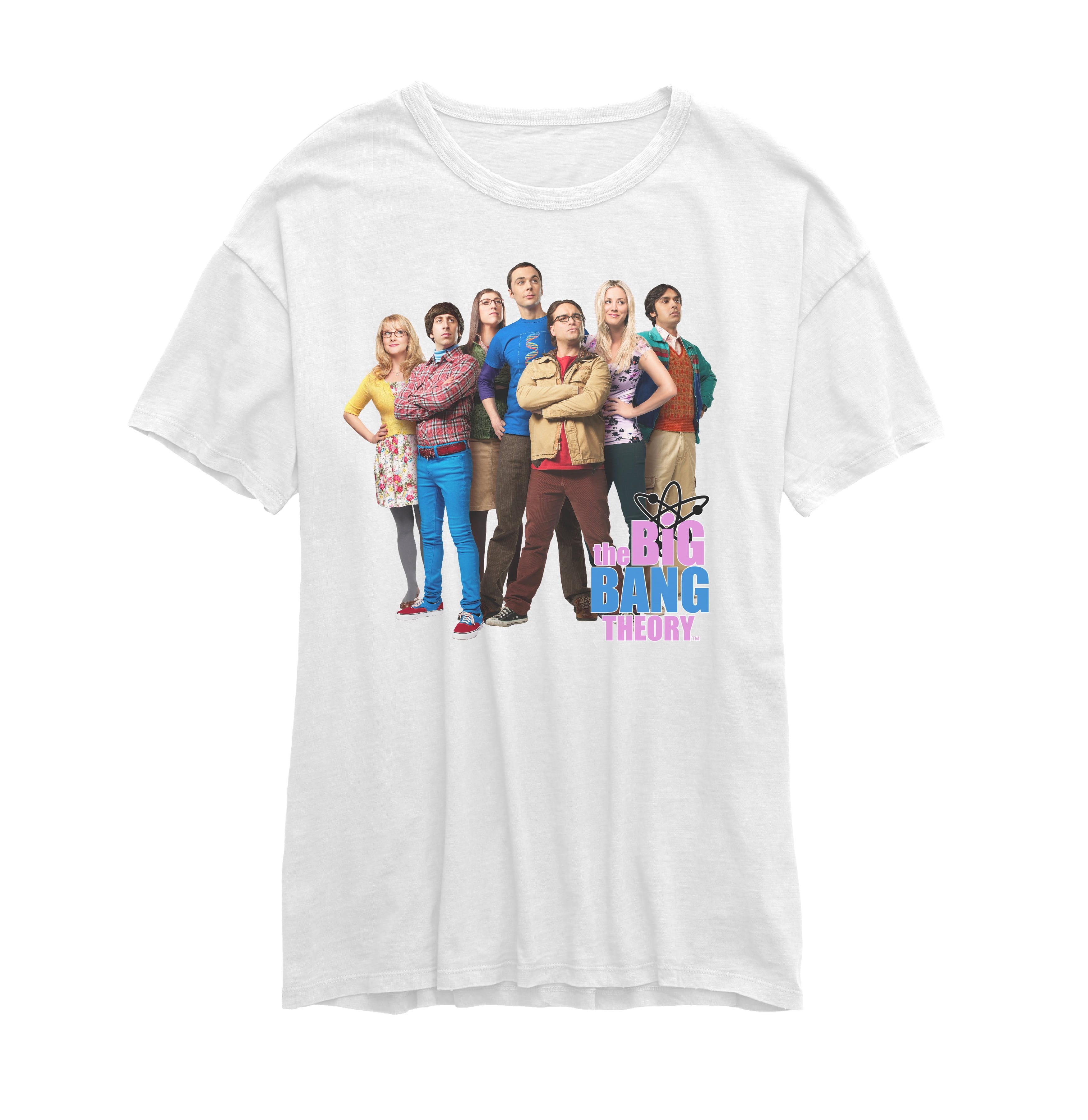 The Big Bang Theory Group Shot Mens and Womens Short Sleeve T-Shirt ...