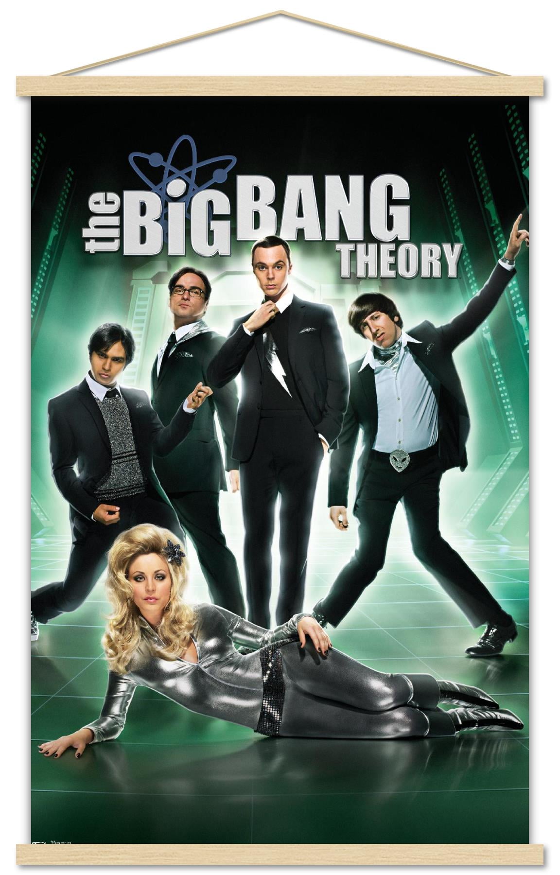 The Big Bang Theory - Group Wall Poster with Wooden Magnetic Frame, 22. ...