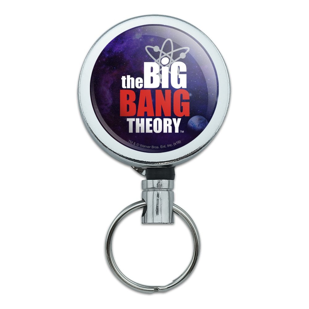 The Big Bang Theory Logo Heavy Duty Metal Retractable Reel ID Badge Key ...