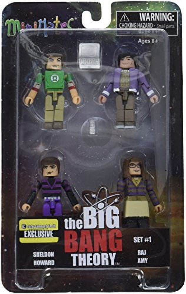 The Big Bang Theory Minimates Set 1 Action Figure Set, 4 Count ...