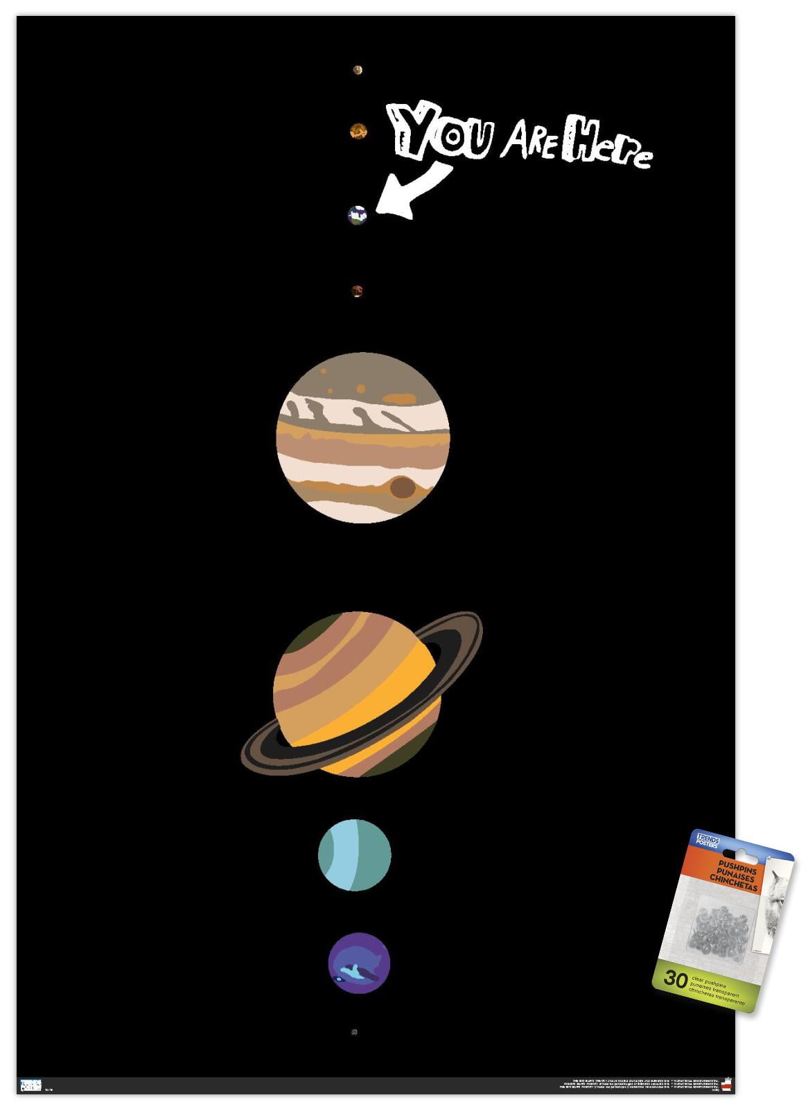 The Big Bang Theory - Planets Wall Poster with Pushpins, 22.375" x 34 ...