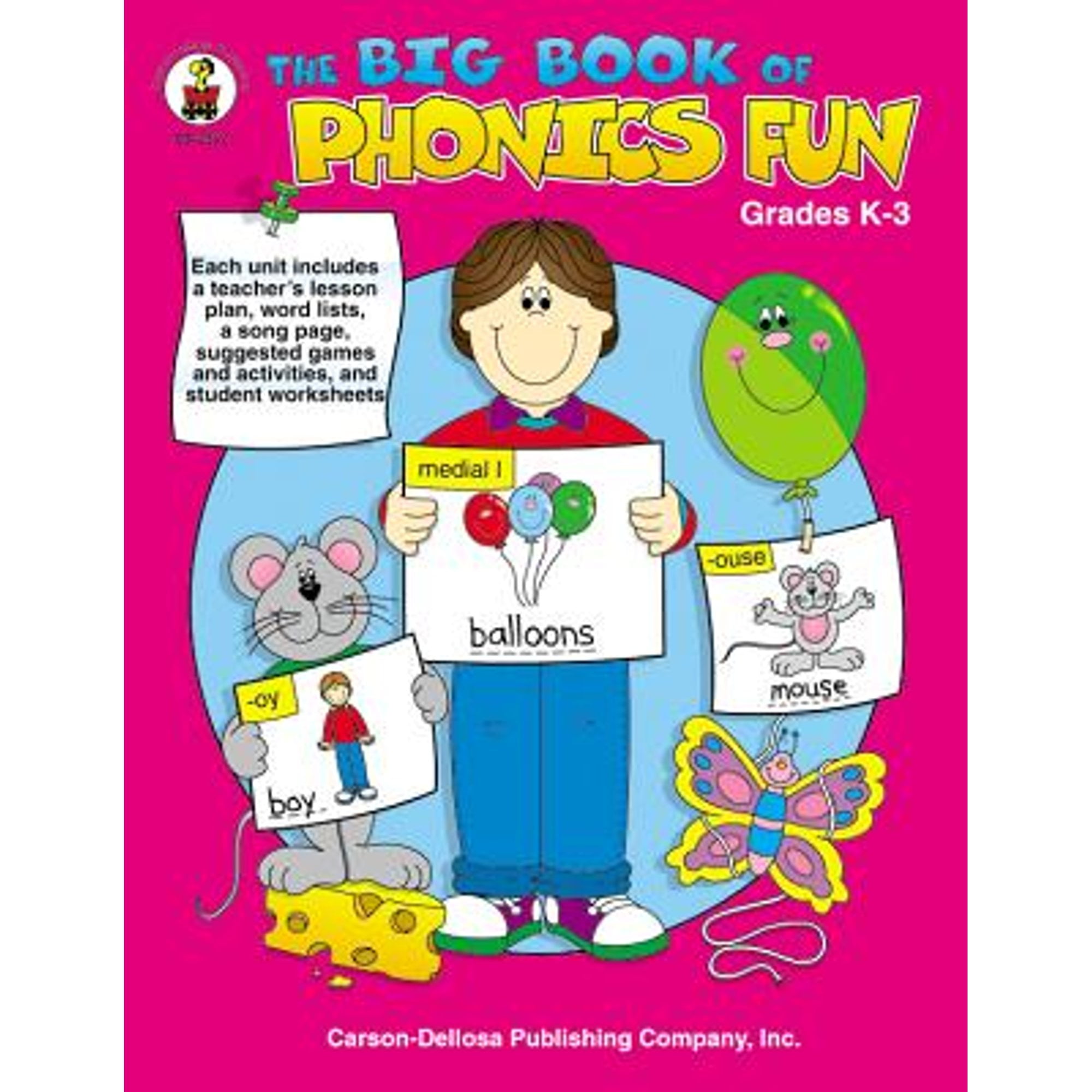 The Big Book of Phonics Fun, Grades K - 3 (Paperback) - Walmart.com