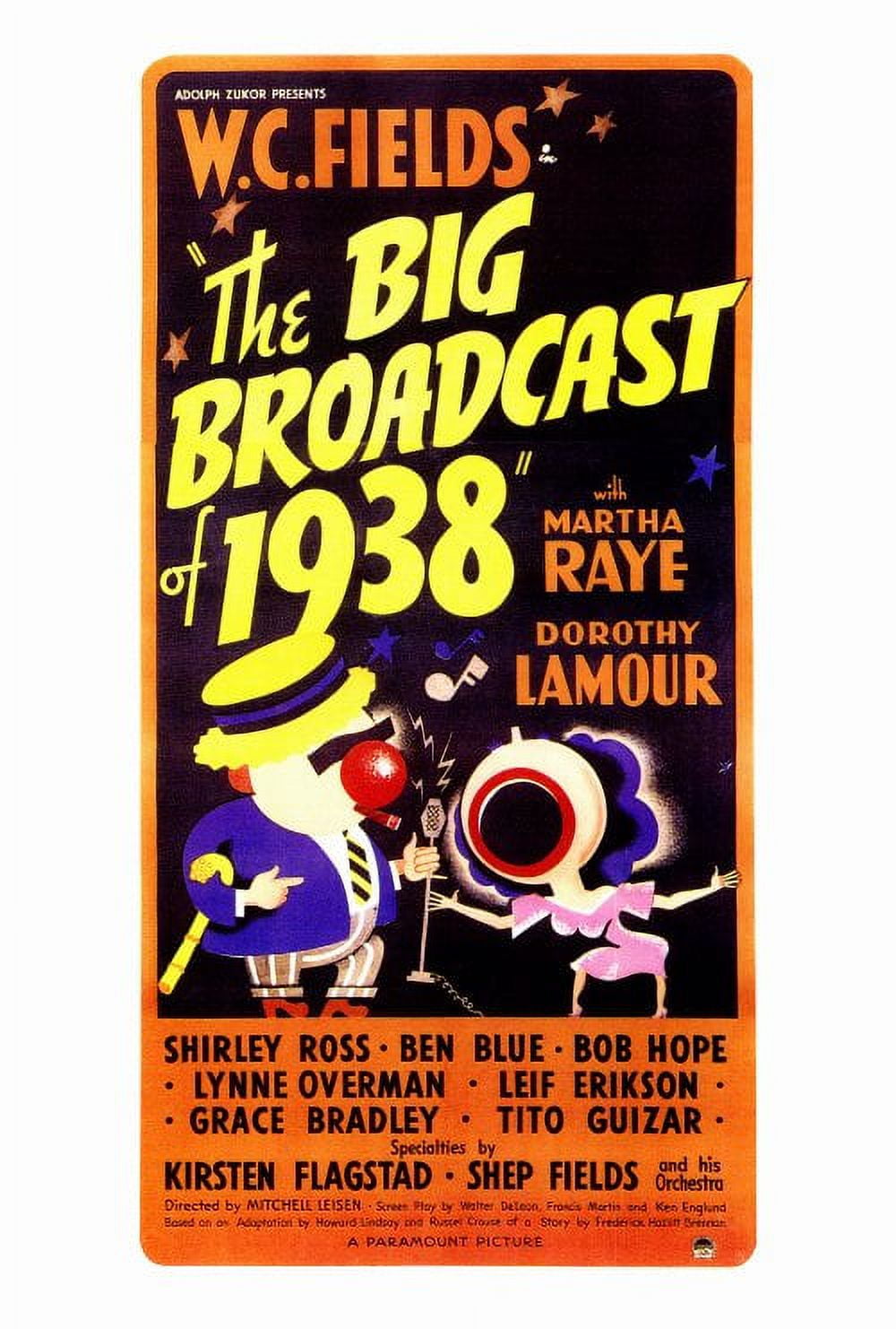 The Big Broadcast of 1938 - movie POSTER (Style A) (27" x 40") (1938 ...