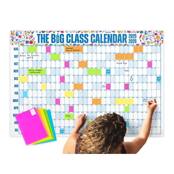 Dry Erase 3 Month Calendar Wall